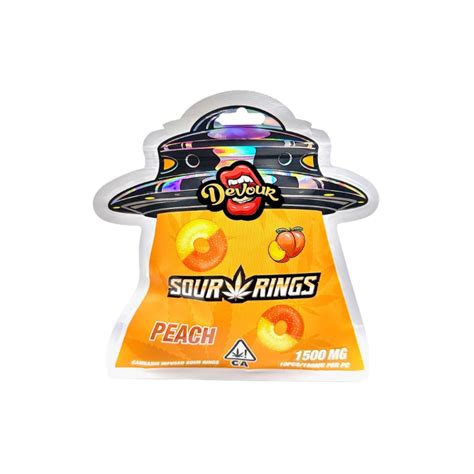 Sour Peach Rings Devour Gummies Official