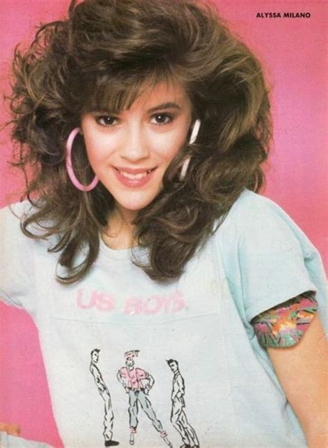 Alyssa Milano Champion Of 90s Style 80s Hair Alyssa Milano 1980s