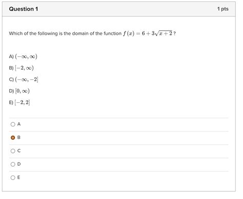 solved question 1which of the following is the domain of the