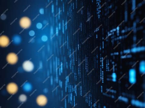 Digital Abstract Technology Background Binary Code Background 3d