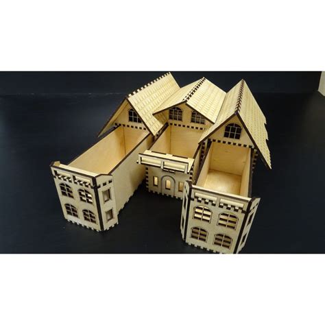 Digital Template Cnc Router Files Cnc Box House Files For Wo Inspire Uplift