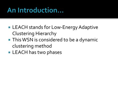 Wireless Sensor Network Leach Algorithamppt