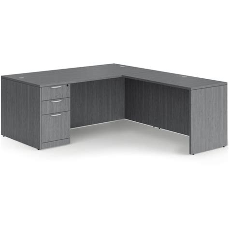 Classic L Shape Desk 77 X 71 With Box Box File Pedestal Newport Grey