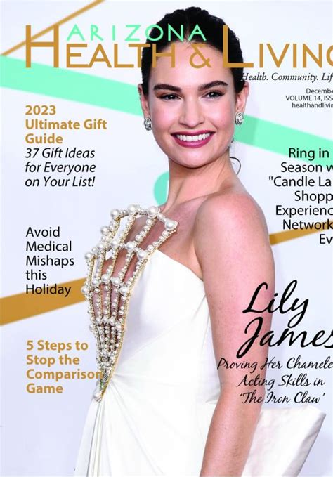 Lily James Arizona Health And Living Magazine December 2023 Issue