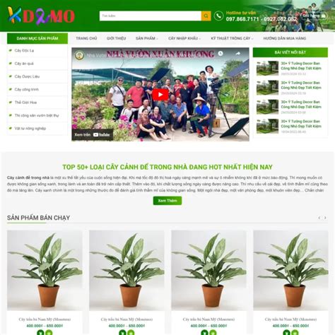Source Code Mẫu Website Bán Cây Cảnh Nhà Vườn Chuẩn đẹp 2025 Themevip Source Code Mẫu Website