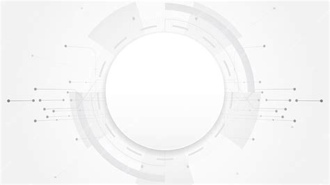 Premium Vector Grey White Abstract Technology Background Hi Tech Digital Connect
