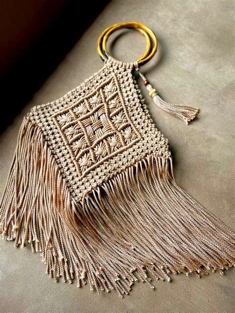 Macrame Handbag By Resetcasper Macrame Patterns Tutorials Macrame Patterns Macrame Purse