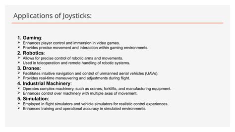 The Role Of Joysticks In Modern Techpptx