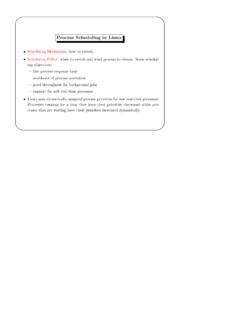 Process Scheduling In Linux Process Scheduling In Linux Pdf PDF PRO