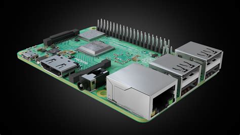 Raspberry Pi 3b Plus Model Turbosquid 2248001