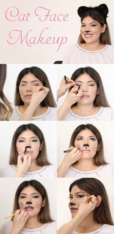 How To Make A Cat Face With Makeup Cat Halloween Makeup