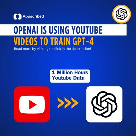 Appscribed On Linkedin Openai Gpt4 Ai Youtube Datacollection Whisper