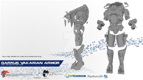 Garrus Vakarian Armor Pepakura Files By Jakkritsri In On Deviantart