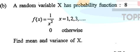 B A Random Variable X Has Probability Studyx