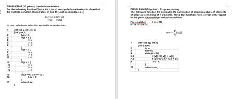 Solved Problem 2 35 Points Symbolic Evaluation For The