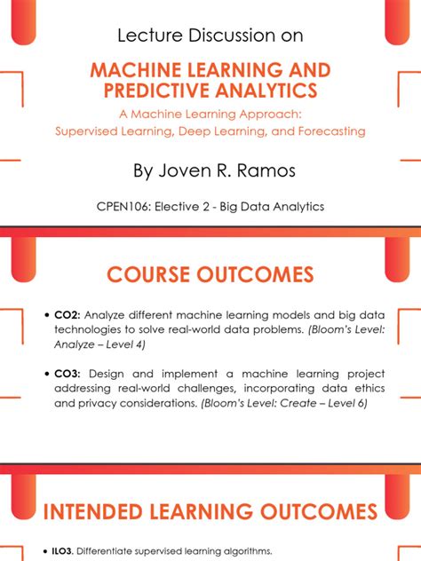 Cpen106 Machine Learning And Predictive Analytics Pdf Machine