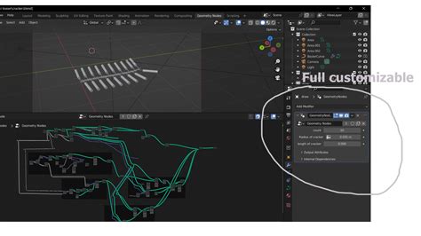 3d Full Procedural Cracker Model And Full Customizable Made From Geometry Node Model