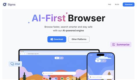 sigma ai browser the most innovative ai browser tyy ai tools
