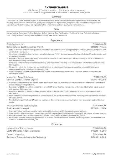 Software Tester Resume Examples Guide For Software Tester Resume Examples Guide For