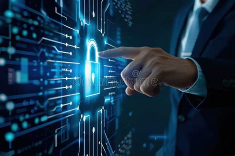 Businessman Interacting With A Digital Screen Displaying Data And Charts Representing