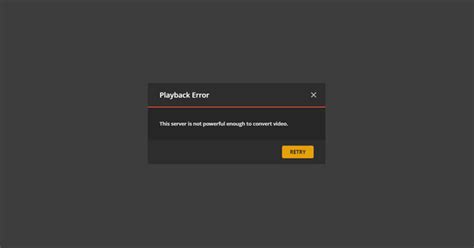 Plex Playback Error Server Is Not Powerful Enough Reason Rplex