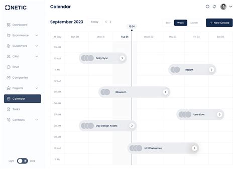 Ecommerce Dashboard For Calendar On Behance