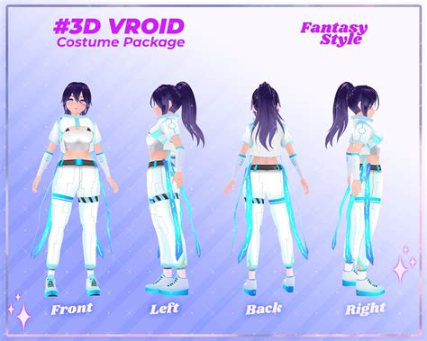 Vroid Clothing Pack Sexy Clothes Costume Vroid Clothes Etsy