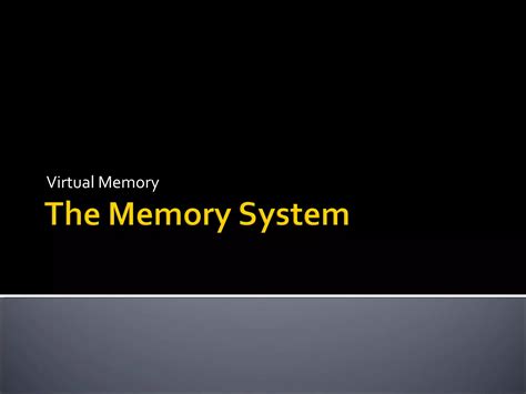 Chapter5 The Memory System Jntuworld Ppt