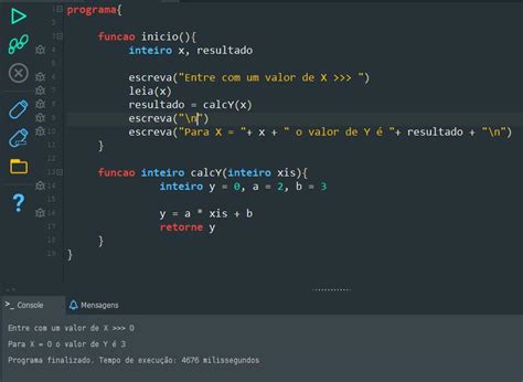Crie Um Algoritmo Em Pseudocódigo Para Calcular O Valor De Y Em Função