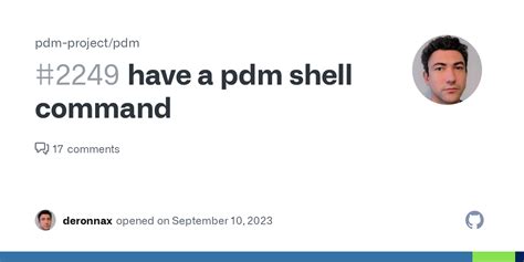 Have A Pdm Shell Command · Issue 2249 · Pdm Projectpdm · Github