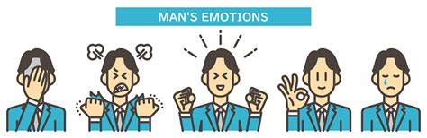 다양한 포즈와 다양한 감정을 표현하는 표정을 가진 젊은 일본 남성 사업가벡터 일러스트 바쁜에 대한 스톡 벡터 아트 및 기타 이미지 바쁜 아이콘 감정 시리즈 Istock