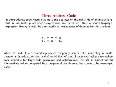 Intermediate Code Generation