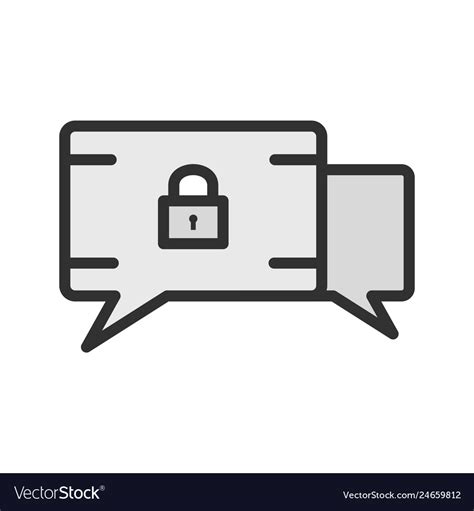gdpr message icon royalty free vector image vectorstock