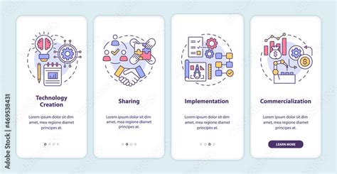 Tech Transfer Levels Onboarding Mobile App Page Screen Creation And Sharing Walkthrough 4 Steps