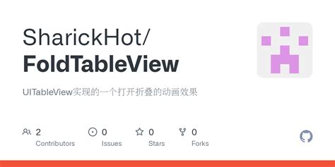 Github Sharickhotfoldtableview Uitableview实现的一个打开折叠的动画效果