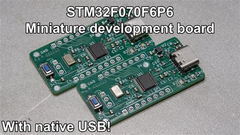 Stm32f070f6p6 Miniature Development Board With Native Usb Youtube