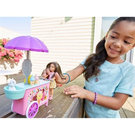 Bebeboutik Barbie Club Chelsea Ice Cream Cart Doll Playset