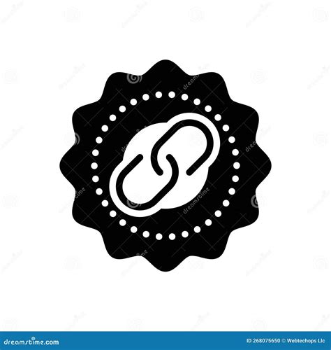 Black Solid Icon For Linking Connection And Linkage Stock Illustration Illustration Of Join