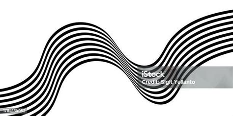 흰색 추상 원근법 줄무늬에 검은 색은 흰색에 분리 된 3d 차원 효과가있는 줄무늬입니다 0명에 대한 스톡 벡터 아트 및 기타 이미지 0명 3차원 형태 개념 Istock