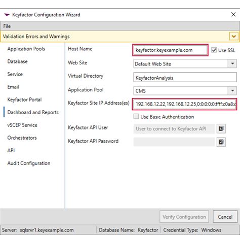 appendix logi load balancing keyfactor command configuration wizard setup