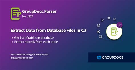 extract data from database files using c groupdocs