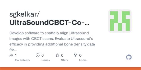 Github Sgkelkar Ultrasoundcbct Co Registration Develop Software To