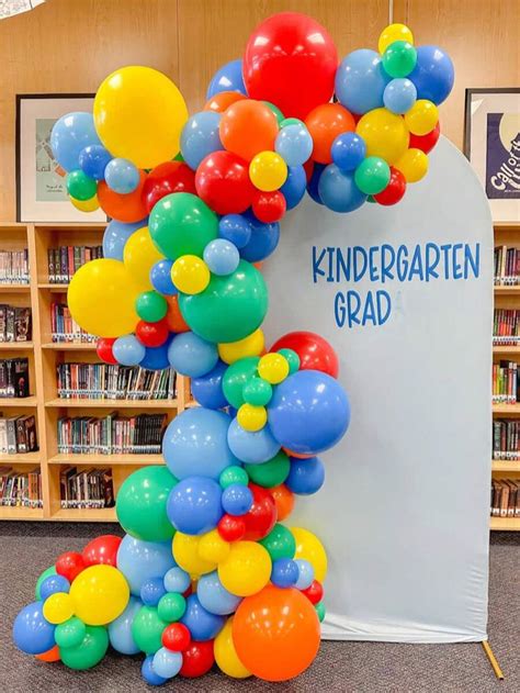 108pcs Kindergarten Graduation Balloon Garland Arch Rainbow Color