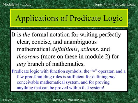 Logic Mathematics In The Modern World Ppt