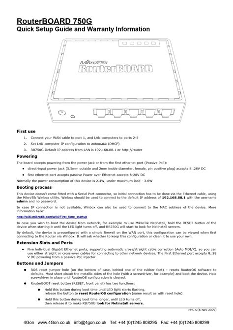 Routerboard Device Database