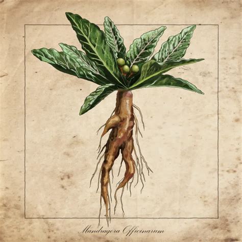 Mandrake Root Herbal Remedies Mandragora Officinarumautumnalis