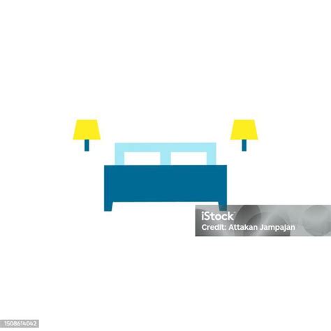 킹 사이즈 침대 플랫 요소 디자인 벡터 및 일러스트레이션 0명에 대한 스톡 벡터 아트 및 기타 이미지 0명 가구 가정 생활 Istock