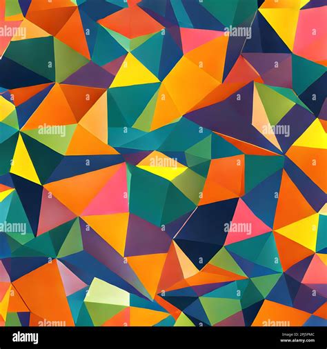 Geometric Pattern Of Overlapping Polygons In Autumn Colors The Image