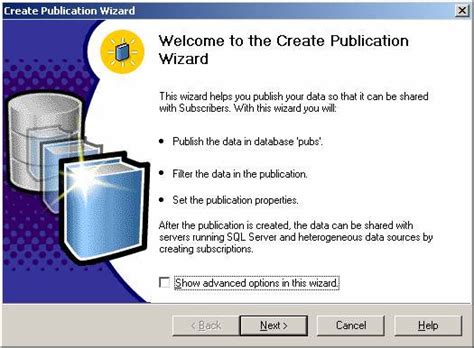 Sql Server 2000 Merge Replication Step By Step Procedure Ea Technology
