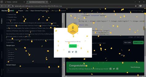 uday sahu on linkedin java coding hackerrank achievement